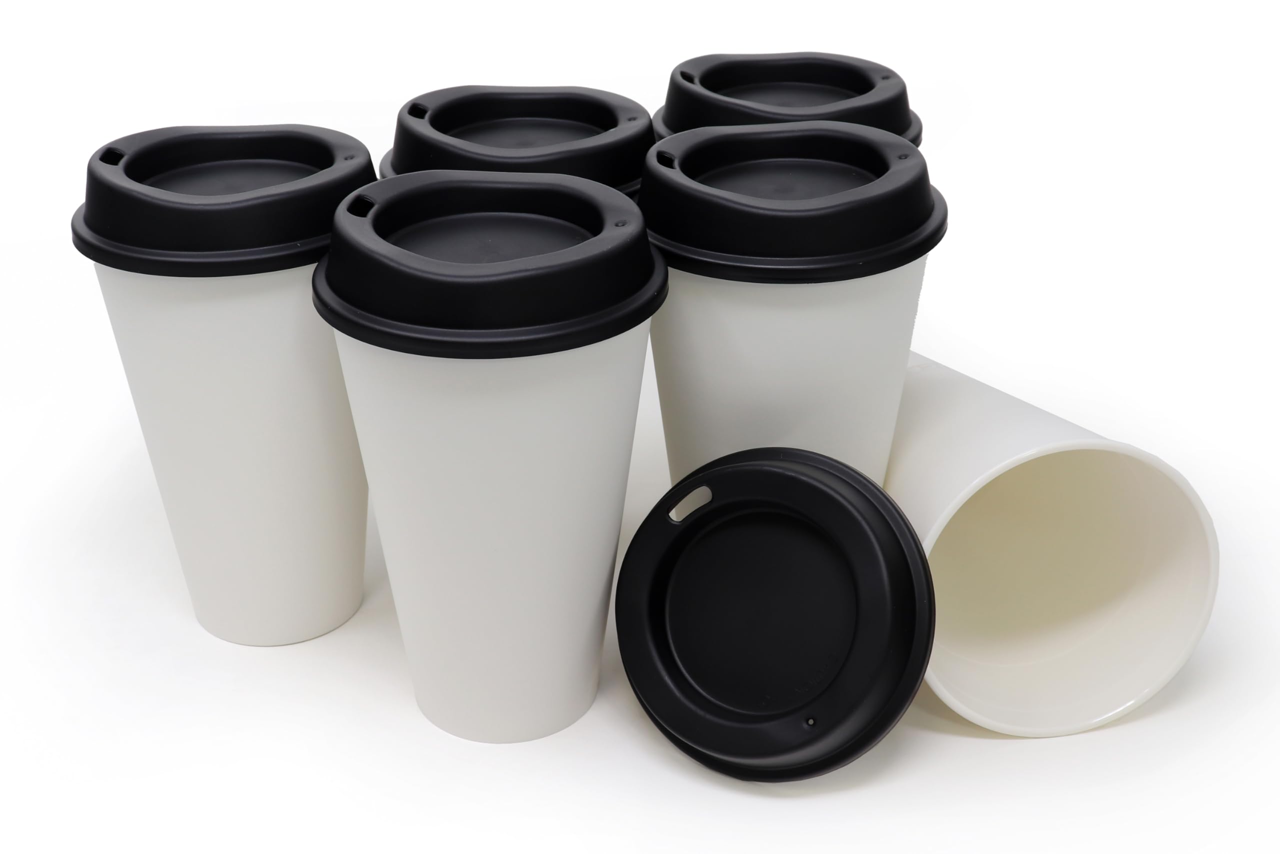 Amazon.com: Rolling Sands USA Made 16 oz Reusable Coffee Cups with Lids ...