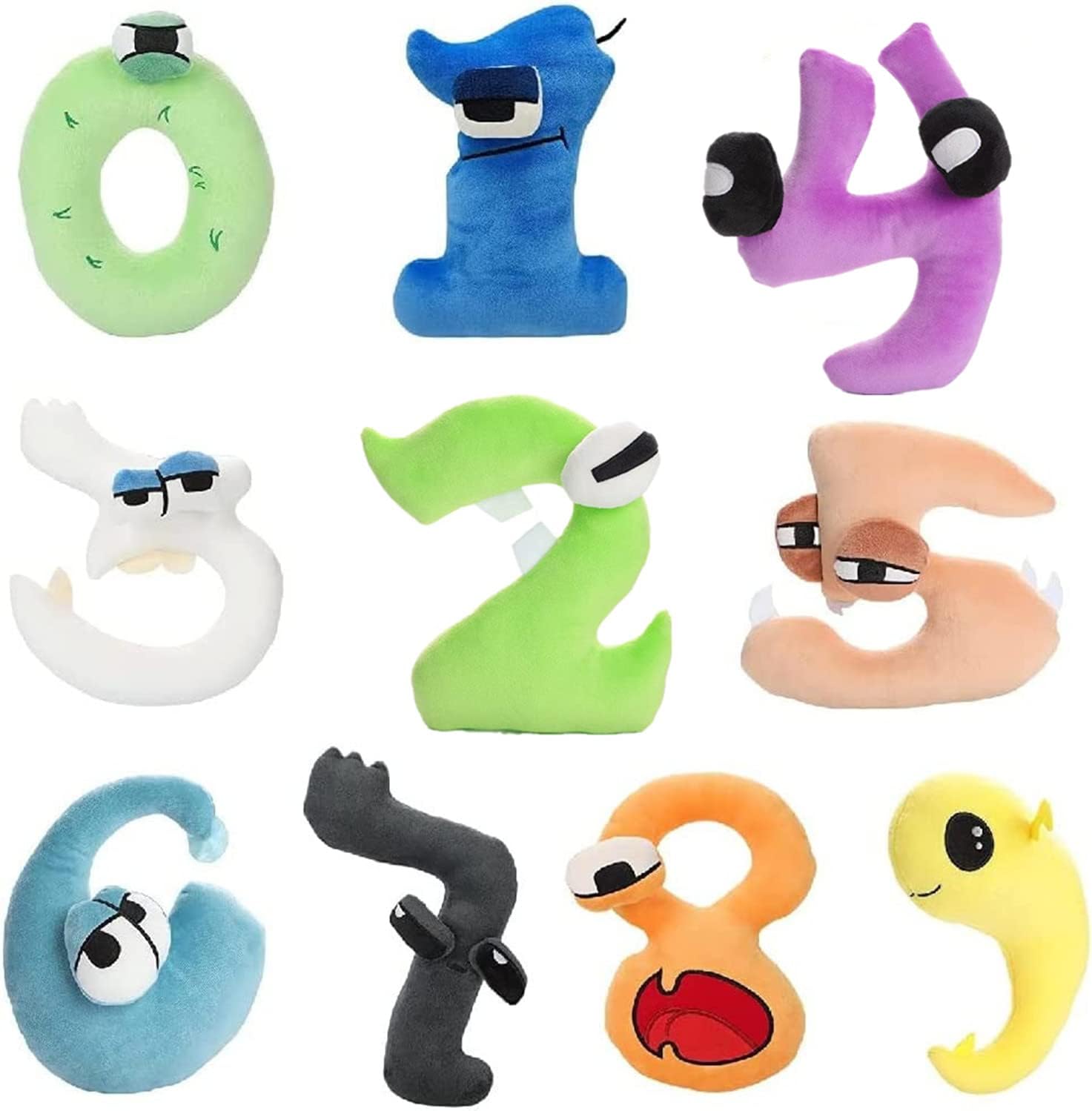 Amazon.com: WZGHXL Number Plush Toy - Shape Lore Plush Doll - Initial ...