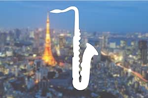 Amazon.com: Saxophone Sax - Vinyl Decal - Car Phone Helmet - SELECT ...