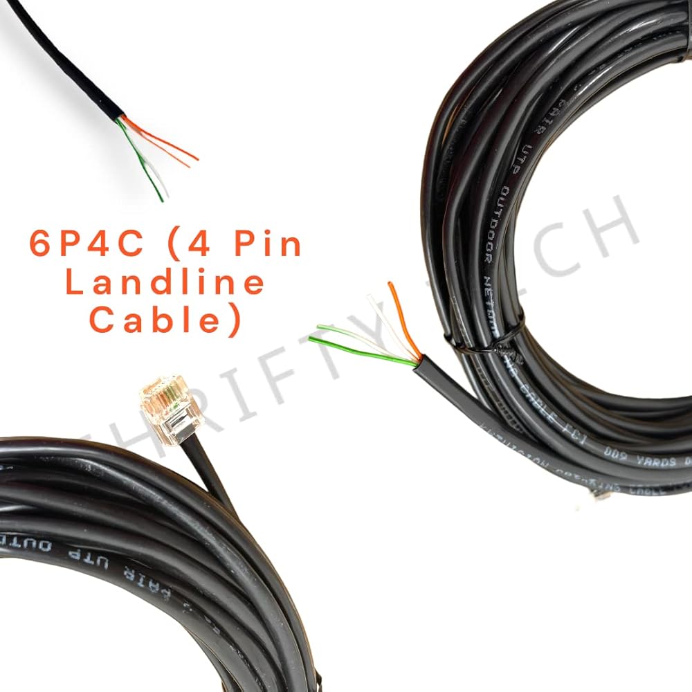 4 Pin 2 pair Wire 6P4C,Landline Modem Line Cord Nepal | Ubuy