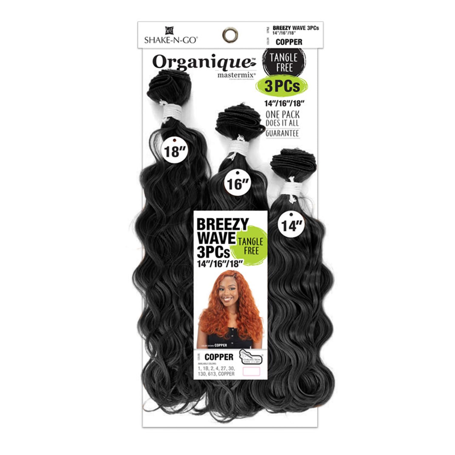 Amazon.com : Milky Way Weave Organique Breezy Wave 3Pcs (141618") (1B ...