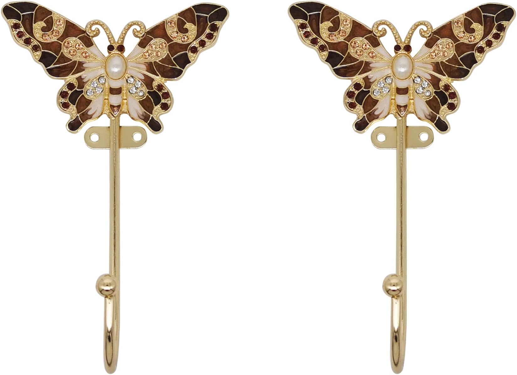 Amazon.com: MFYS Brass Bird Coat Rack Robe Wall Hooks Hat Dragonfly ...