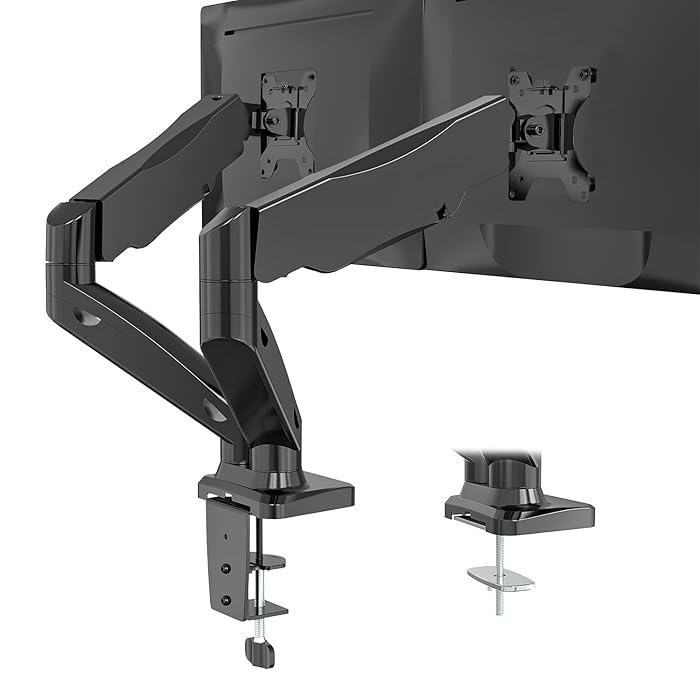 Buy WALI Dual Monitor Stand Arms Mounts, for 2 Monitors, Fully ...