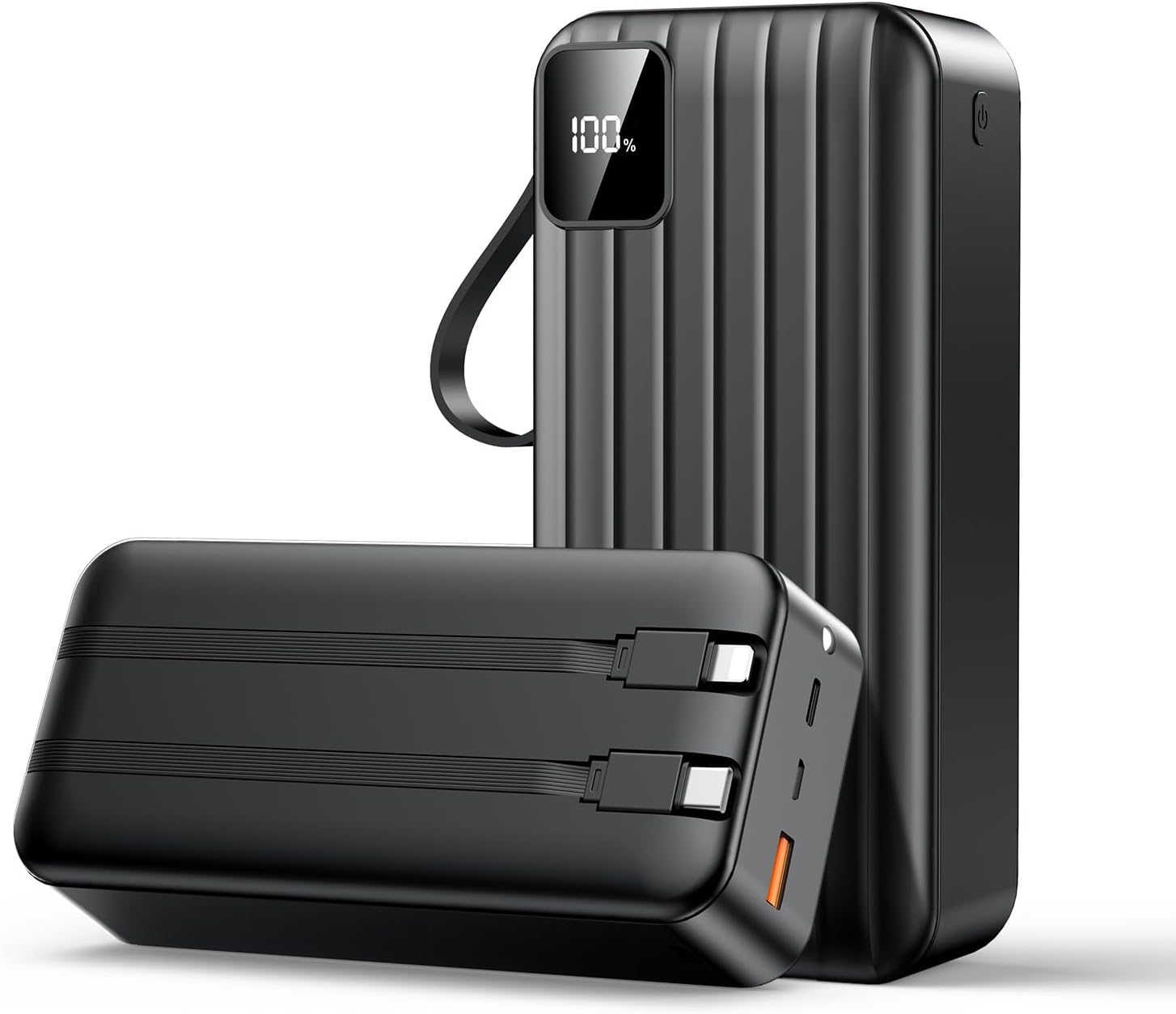 Amazon.com: Portable Charger 50000mAh Power Bank with 2 Built-in Cable ...