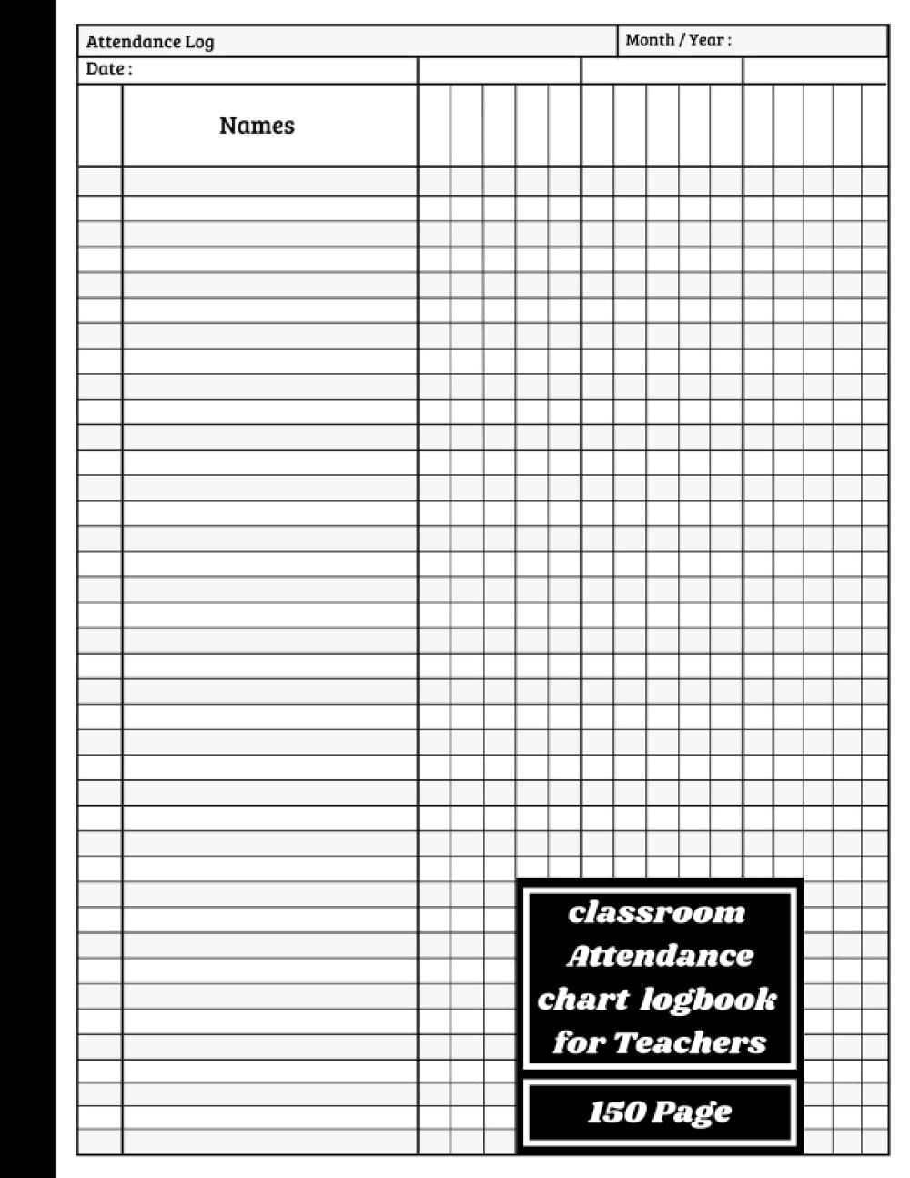 Buy classroom attendance chart (logbook for Teachers): Daily Attendance ...