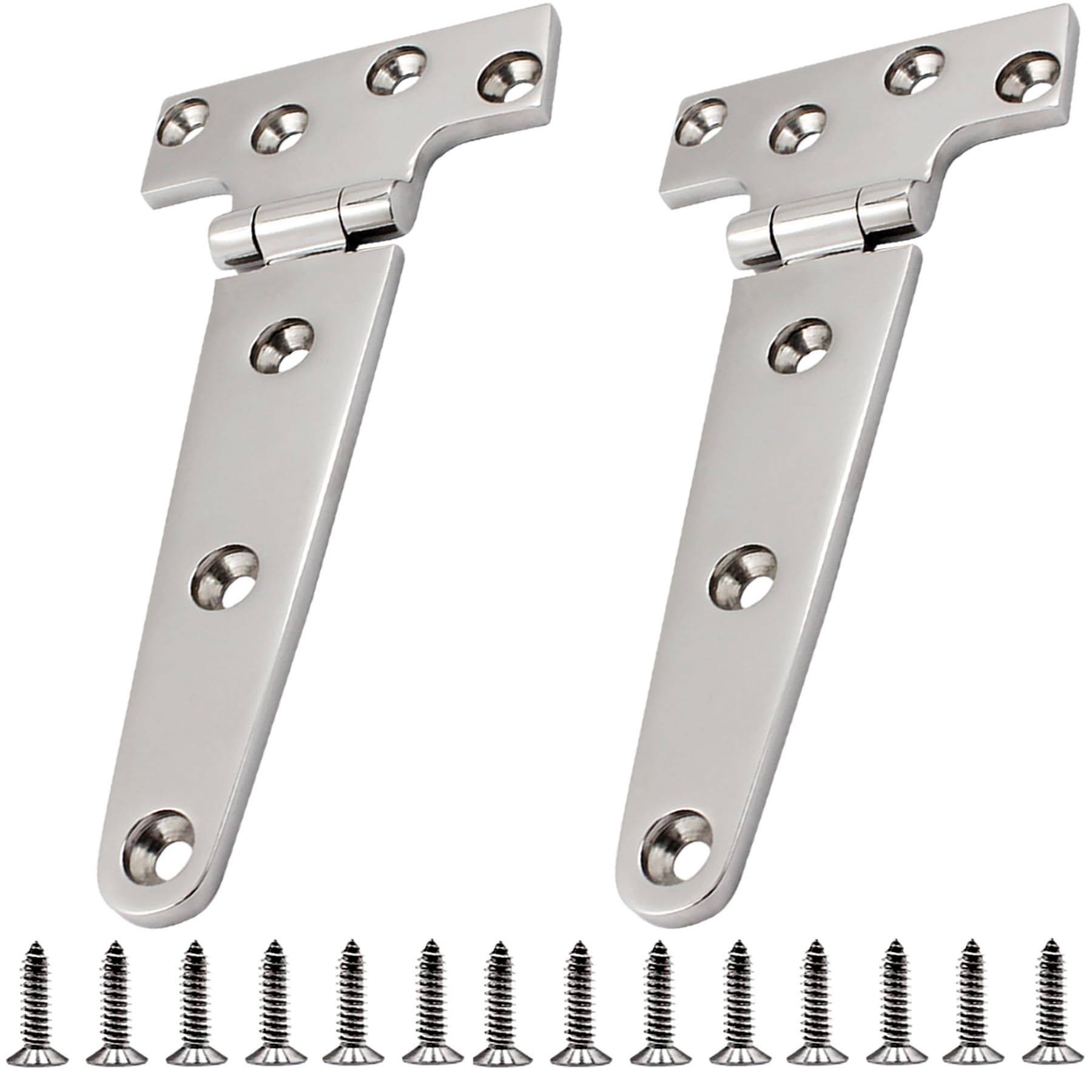 Laorde 316 Stainless Steel T Hinges Marine Grade 6'' x 3" Heavy Duty ...