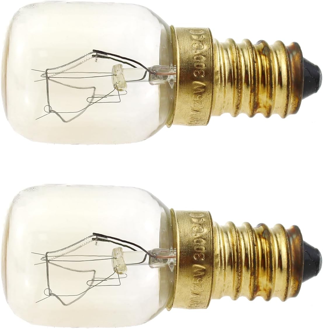 MTQY 2PCS Microwave Light Bulb 25W E14 Heat Resistant Oven Bulb 300 ...
