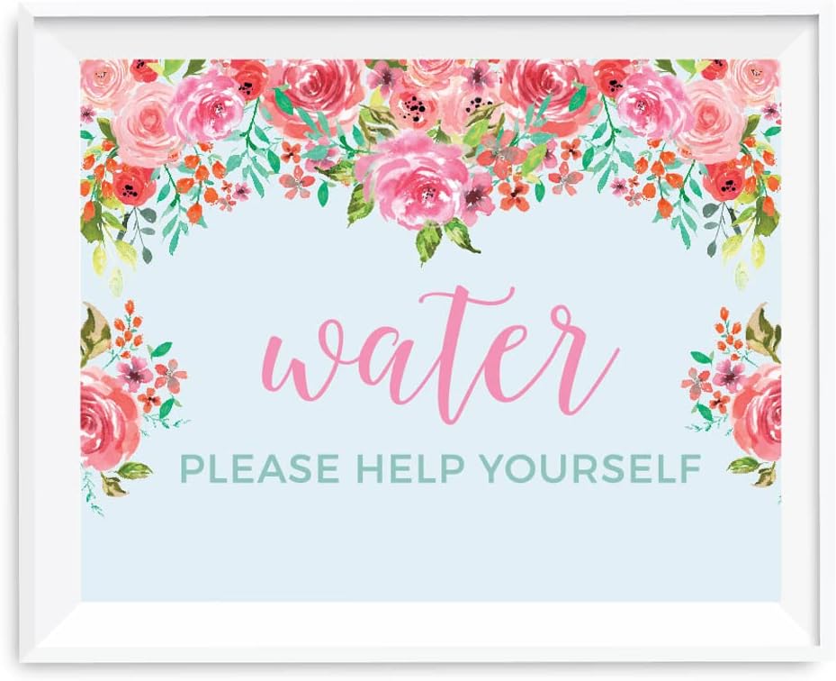 Amazon.com: Andaz Press Pink Roses English Tea Party Wedding Collection ...