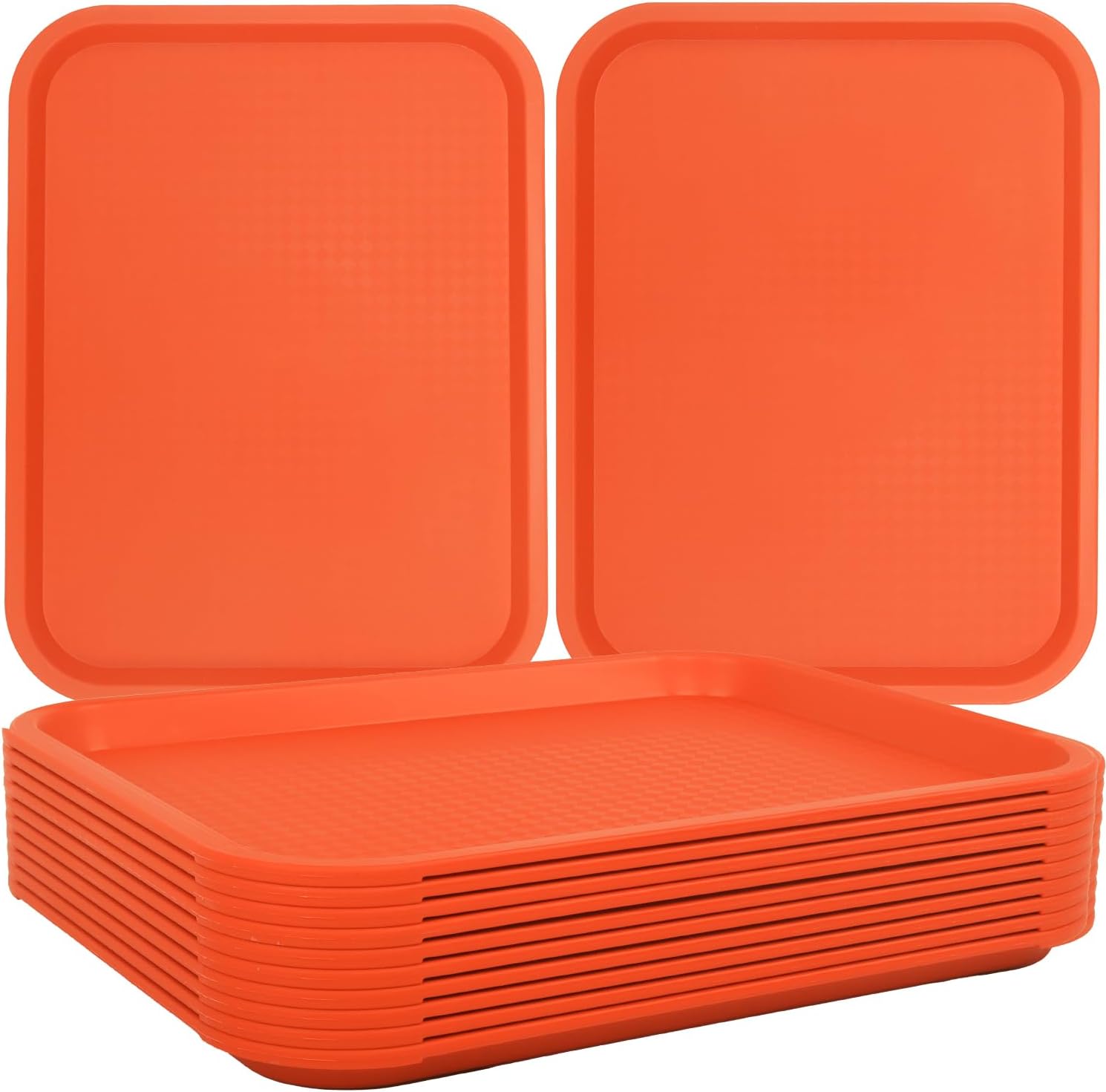 Amazon.com: Fast Food Tray,12 Pack Plastic Serving Tray, Restaurant ...