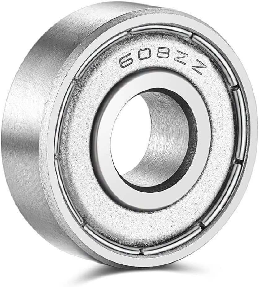 MINSALES 608ZZ Ball Bearing, Double Metal Sealed Deep Groove Bearings ...