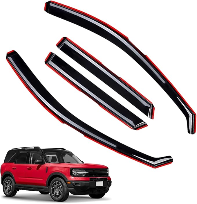 Amazon.com: in-Channel Window Visors Rain Guards FIT Ford Bronco Sport ...