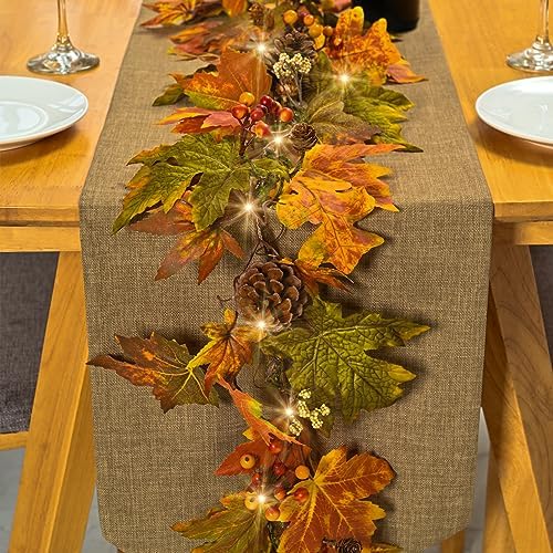 Amazon.com: Artgar Fall Maple Leaf Garland, 6 Ft Fall Decor Garland ...