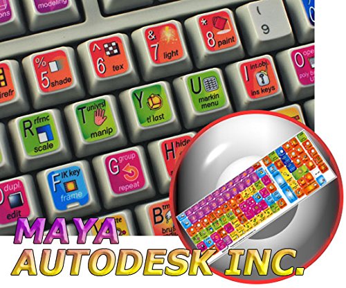 NEW AUTODESK ALIAS MAYA (GRAPHIC DESIGN EDITING) KEYBOARD STICKER FOR ...