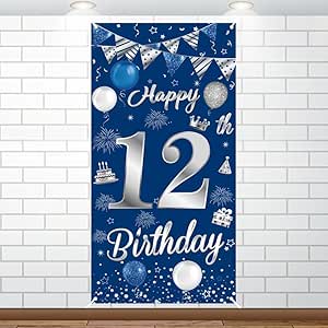 Amazon.com: 12th Birthday Decorations for Boys Girls Happy 12th ...
