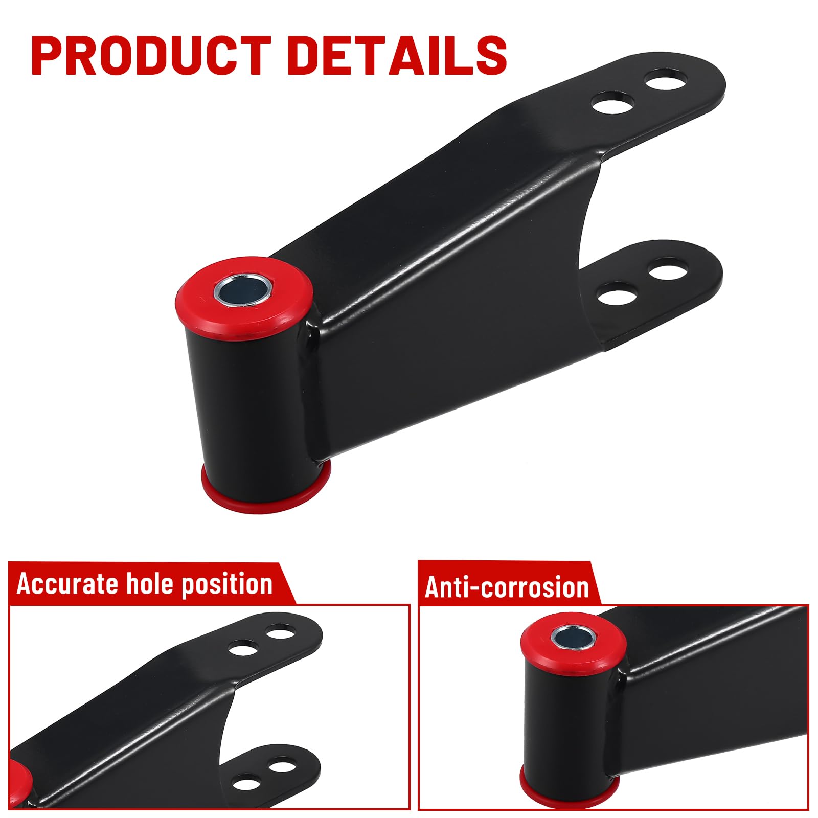 Snapklik.com : 2" Rear Drop Lowering Shackle Suspension Kit Replaces ...