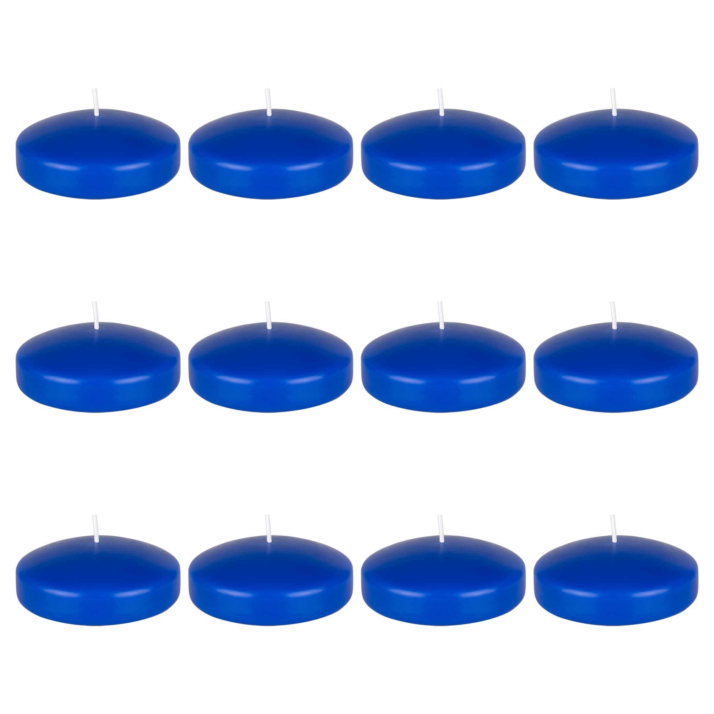 Amazon.com: Mega Candles 12 pcs Unscented Dark Blue Floating Candles ...