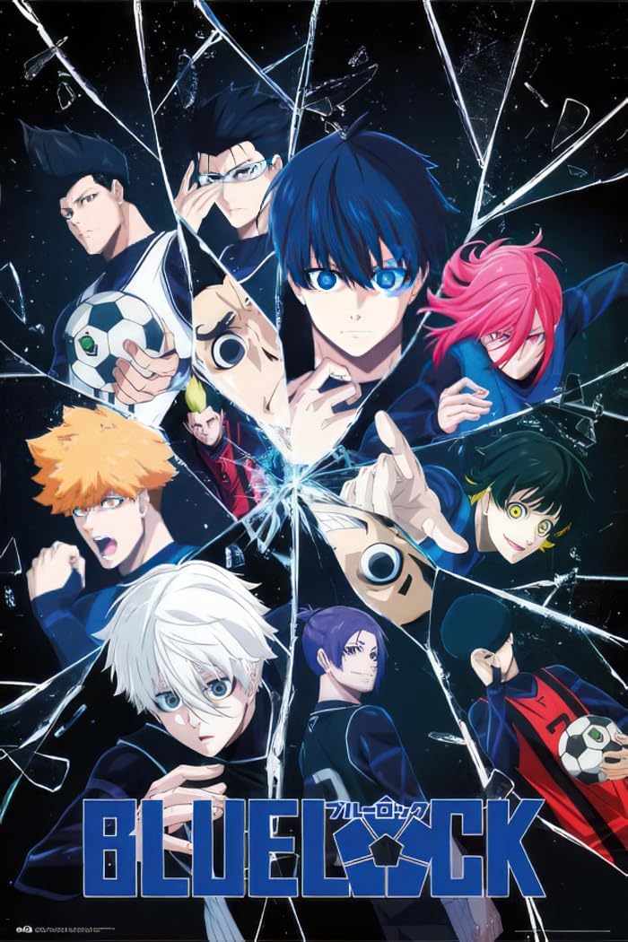 Amazon.com: Blue Lock - Manga/Anime TV Show Poster (The Team/Shattered ...