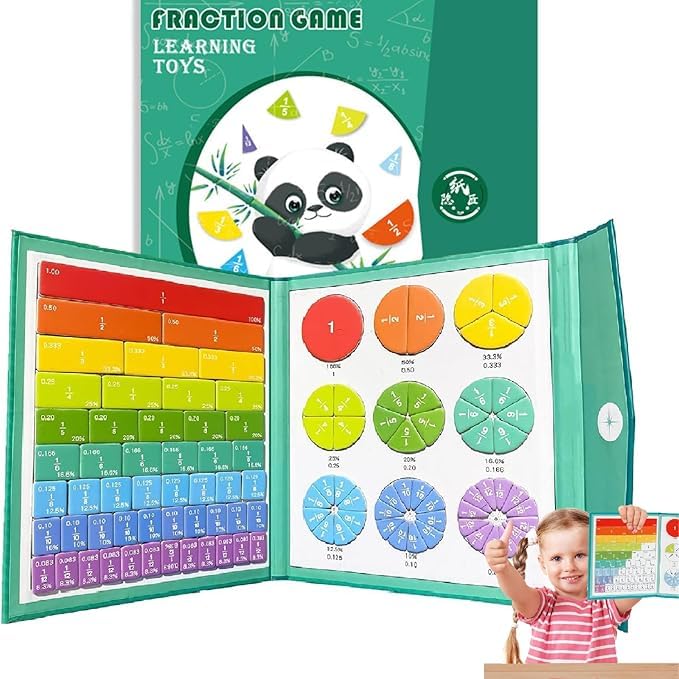 Buy Magnetic Fraction Learning Puzzle Toy for Kids | Fraction Tiles ...