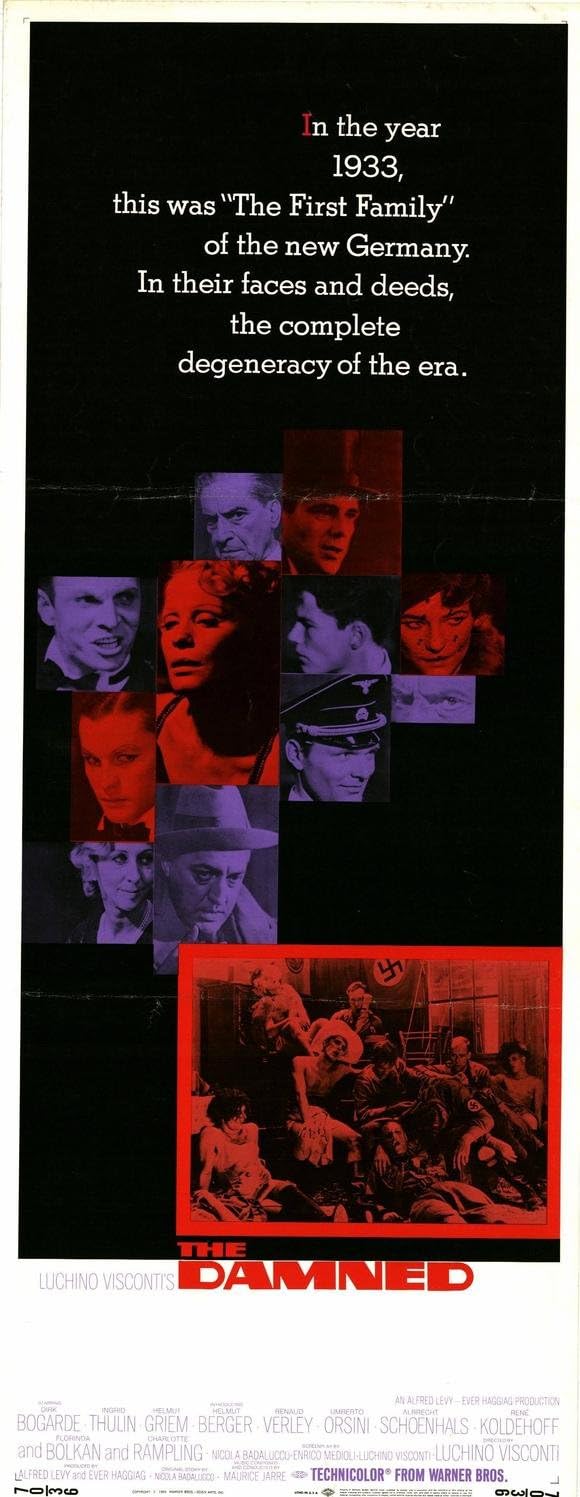Amazon.com: The Damned Poster Movie B 11x17 Dirk Bogarde Ingrid Thulin ...