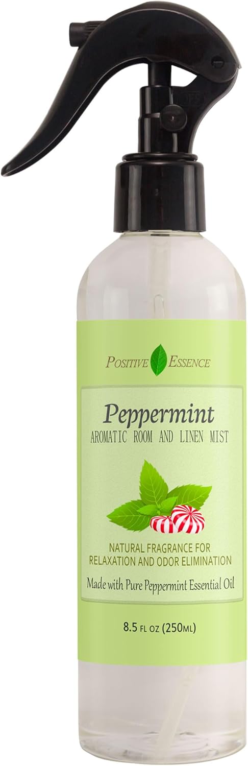Peppermint Linen and Room Spray, Natural Aromatic Mist Made with Pure ...