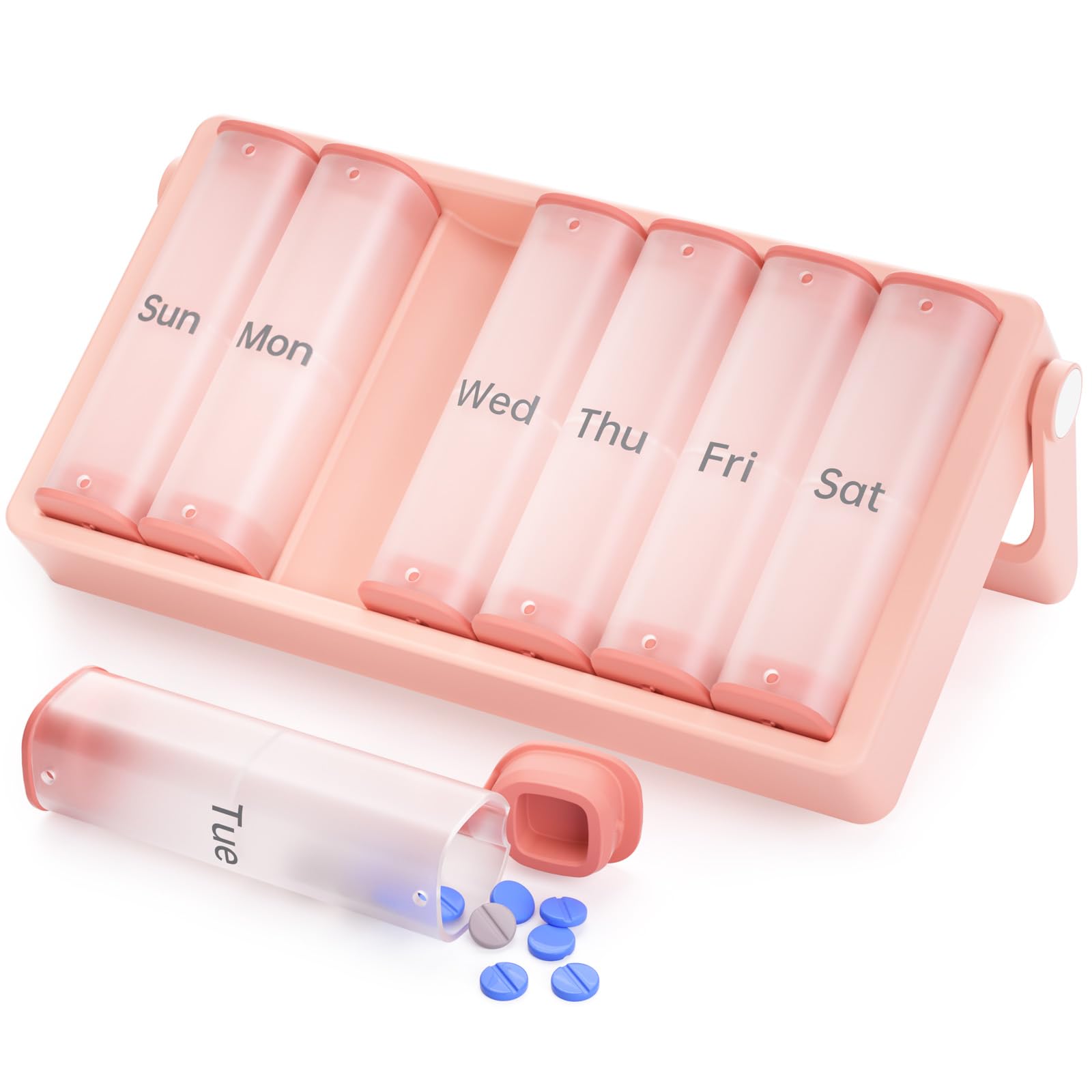Amazon.com: Weekly Pill Organizer 2 Times a Day, KOVIUU Large Travel ...