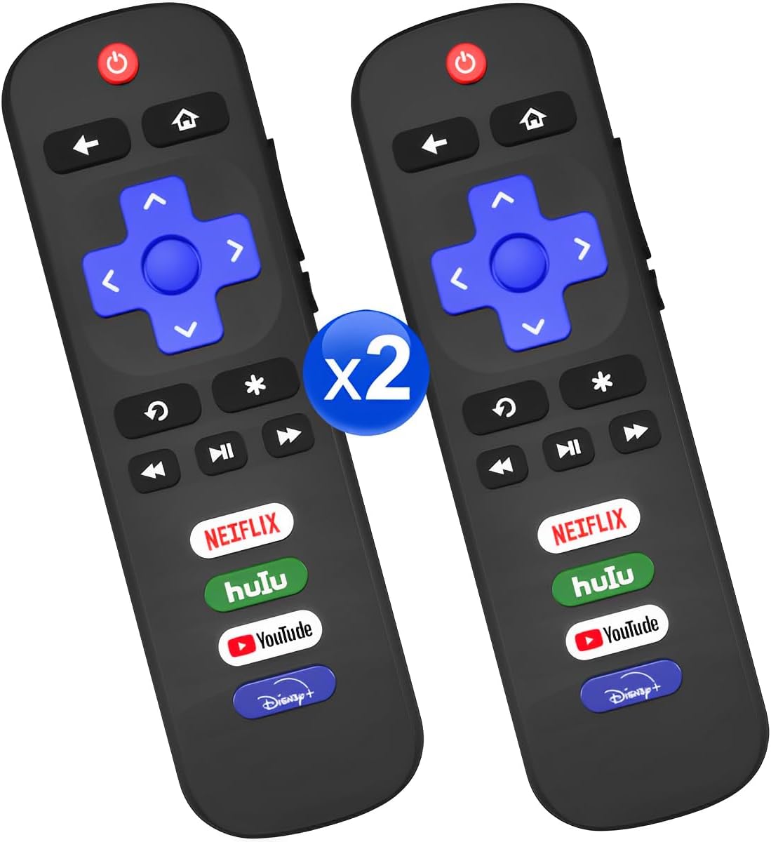 Amazon.com: (Pack of 2) Replacement Remote Control for Roku TV,for TCL ...