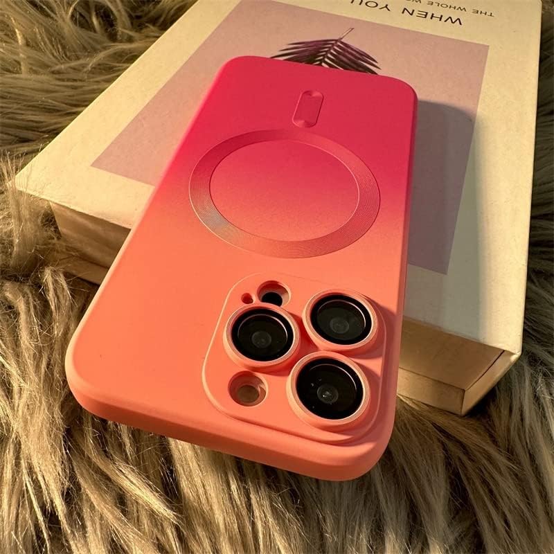 LuxuryKase Gradient Pattern Soft Silicone with Camera Lens Protector ...