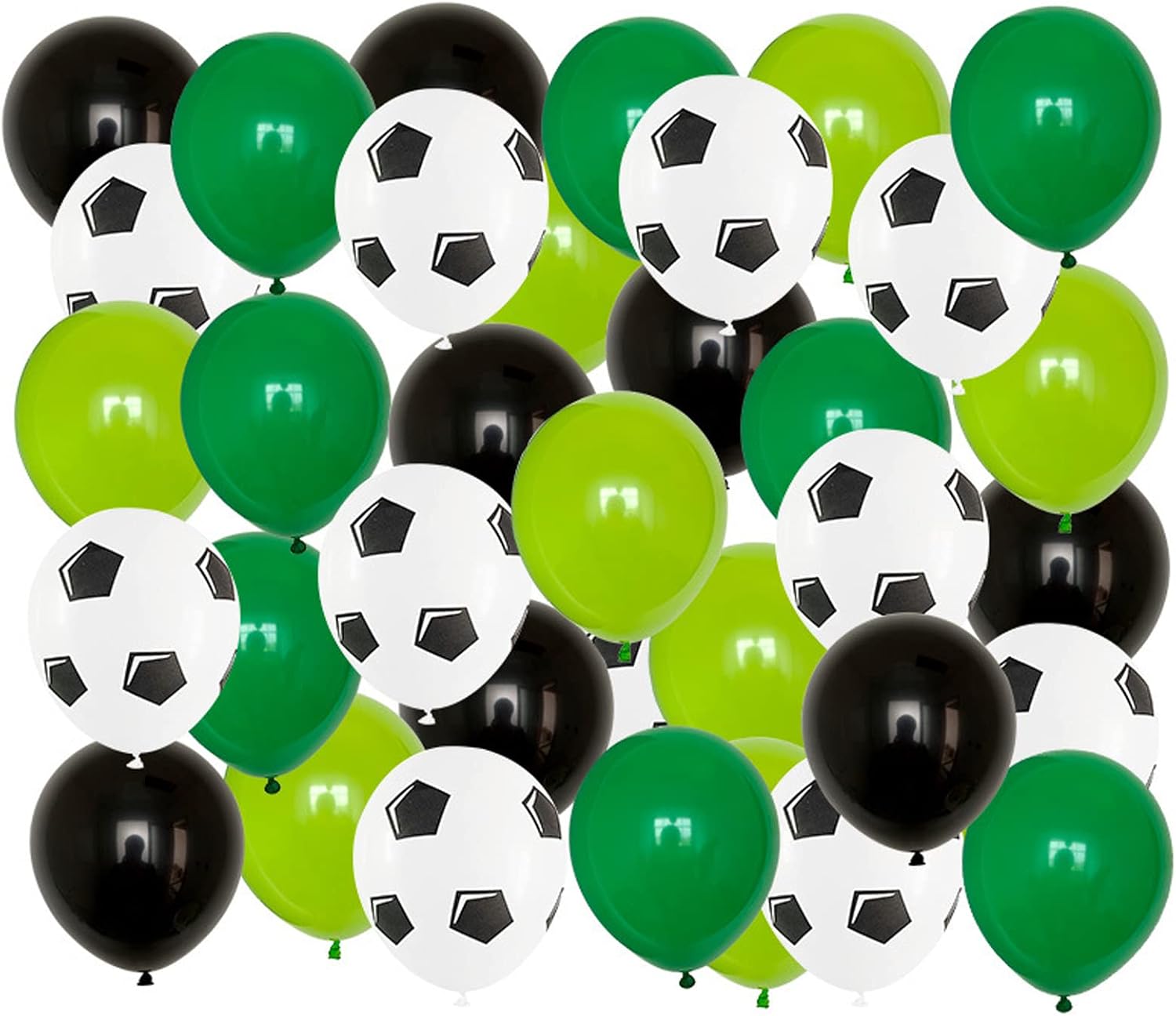 Amazon.com: 35Pcs Soccer Balloons, Latex Football Balloons Kit Soccer ...