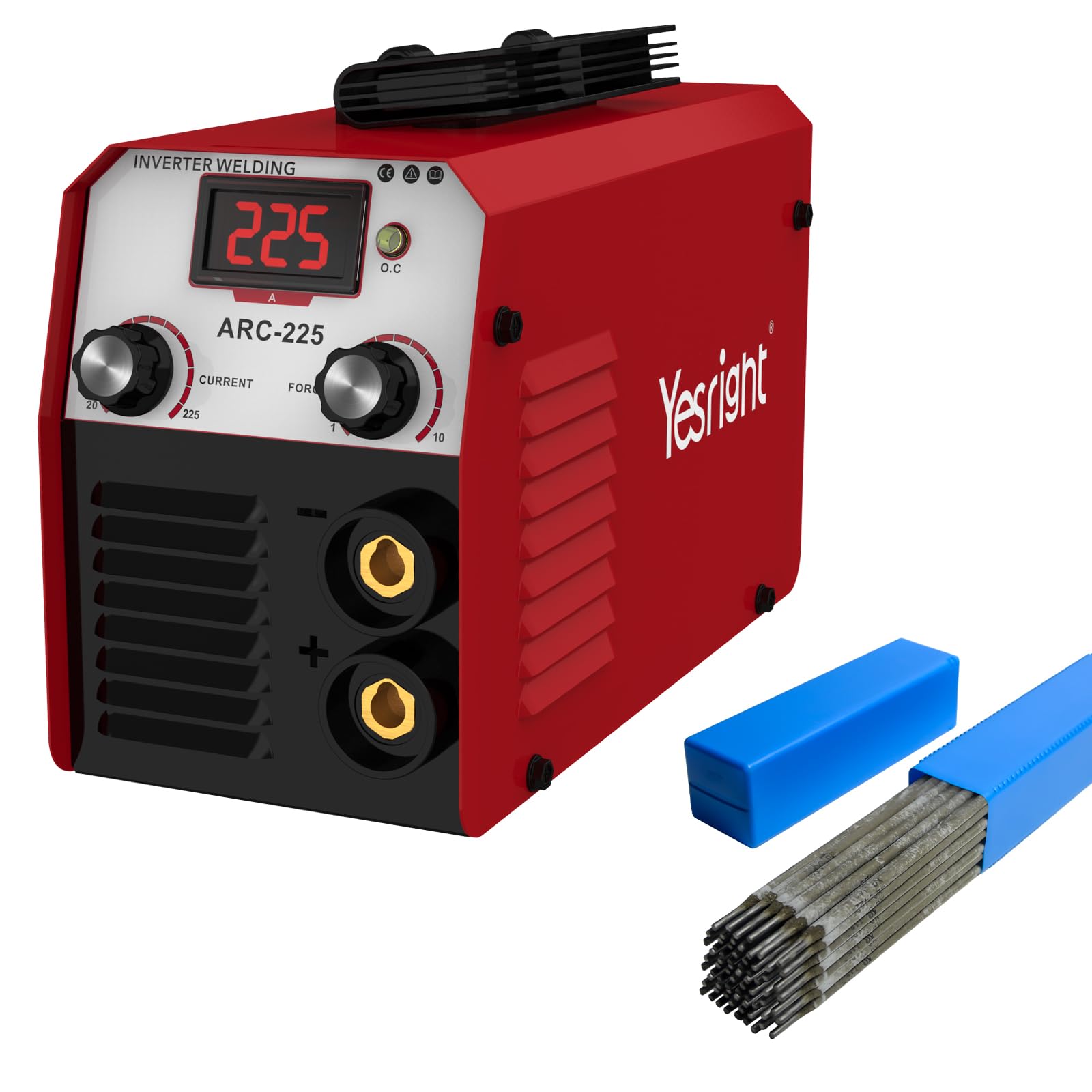 YesRight 225A Portable Welding Machine 110V/220V Stick Welder Machine ...