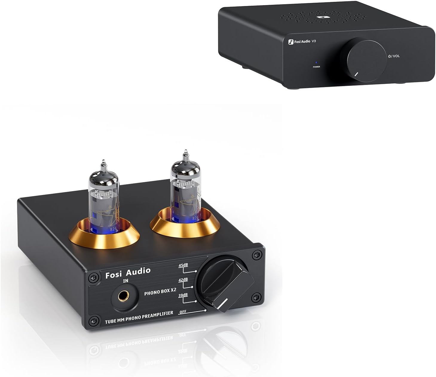 Amazon.com: Fosi Audio Box X2 Phono Preamp for MM Turntable Phonograph ...