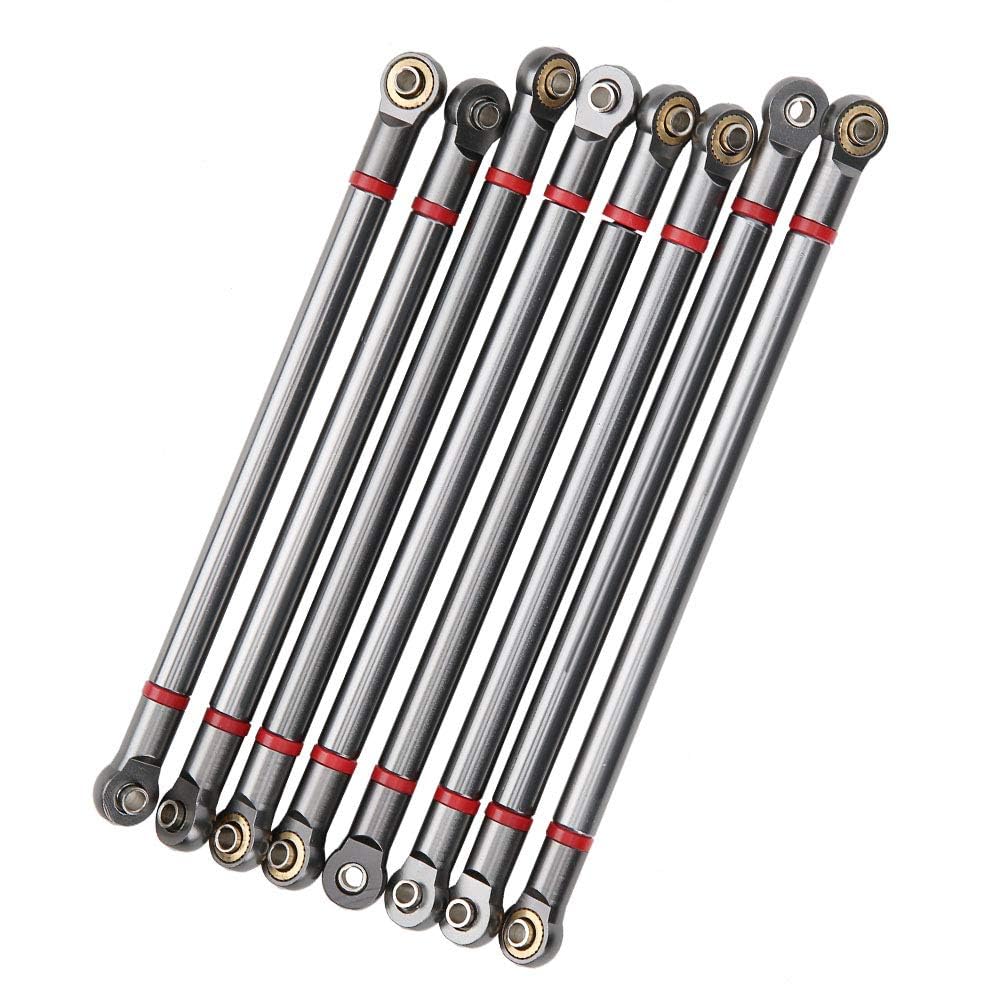 Amazon.com: RC Link Rods, 8Pcs Aluminium Alloy Chassis 313mm Wheelbase ...