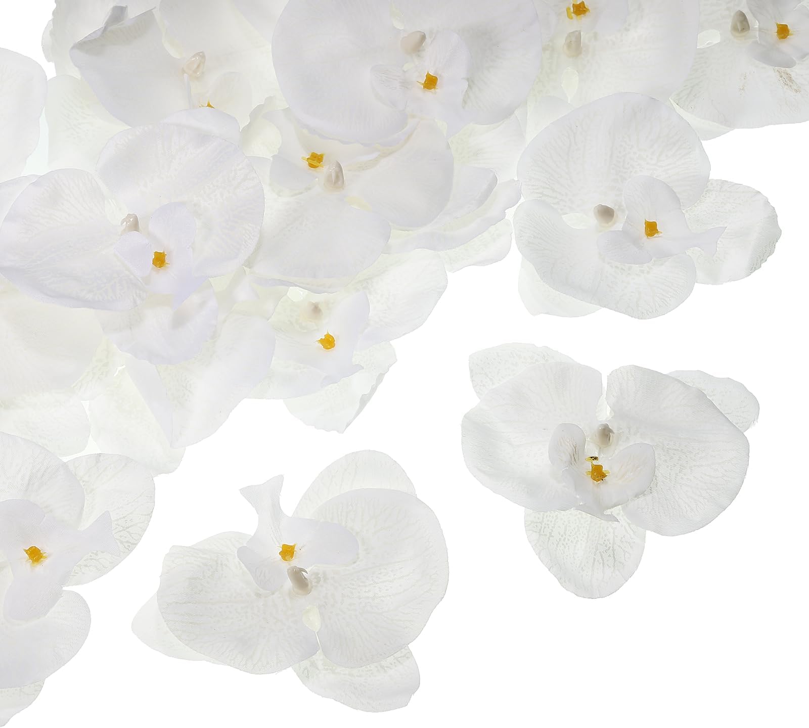 Amazon.com: Janinka 80 Pcs Artificial Orchid Phalaenopsis Silk Flowers ...