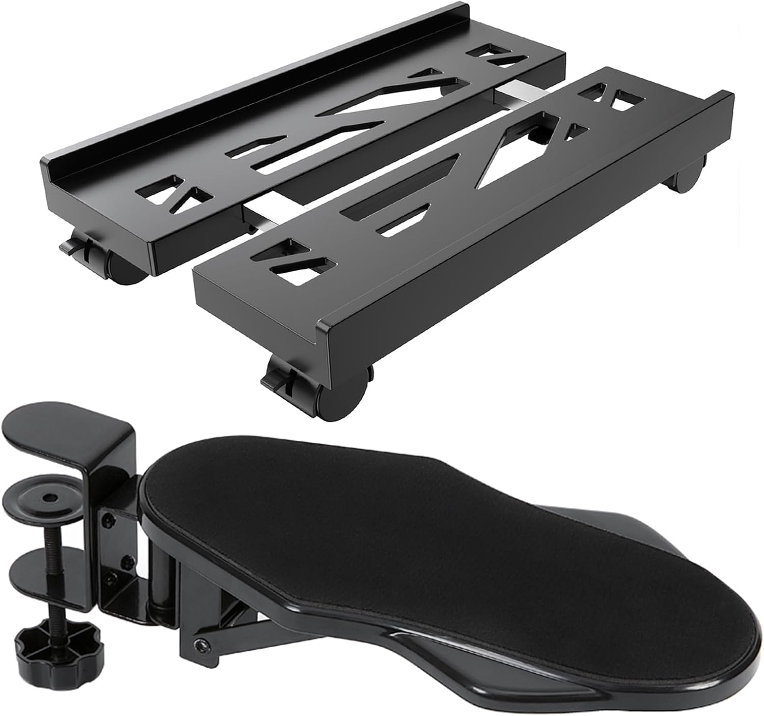 Amazon.com: Computer Tower Stand and Computer Arm Rest Support : Office ...