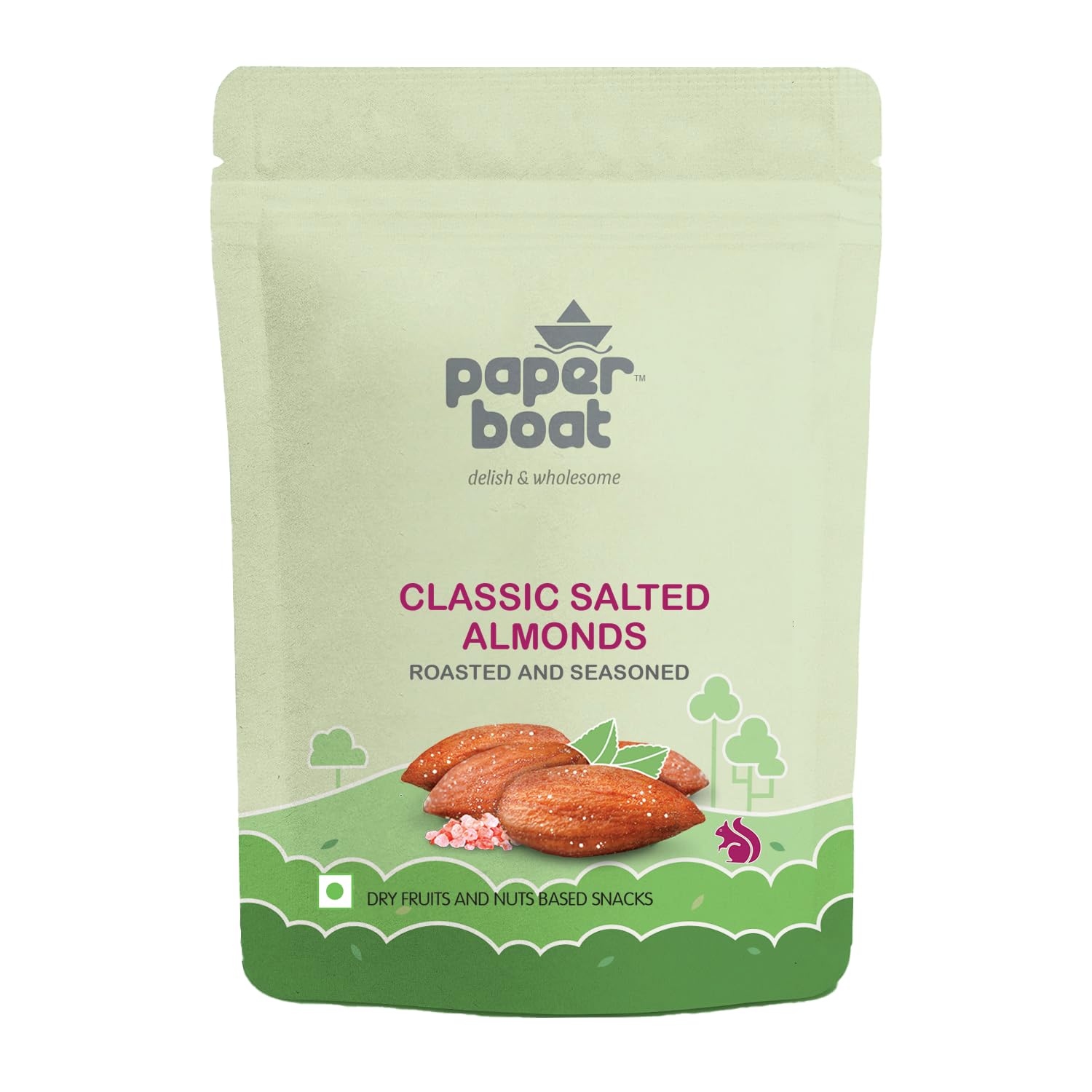 Paper Boat Classic Salted Almonds 200g | Freshly Roasted : Amazon.in ...