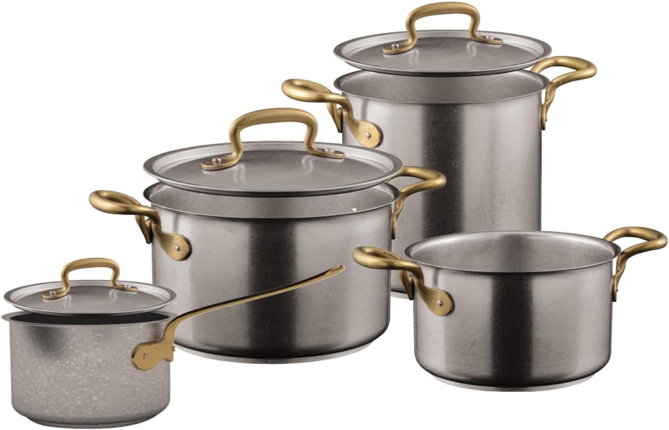 Amazon.com: 1965 Vintage Stainless Steel Cookware set 7 pieces by ...