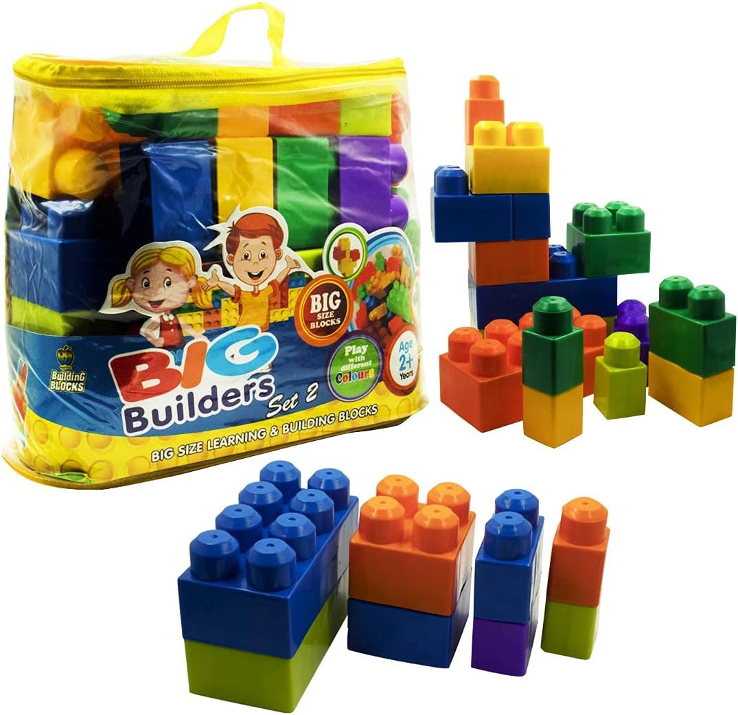 Buy RATNA'S Giant Blocks Big Building Bag with Big Building Blocks ...