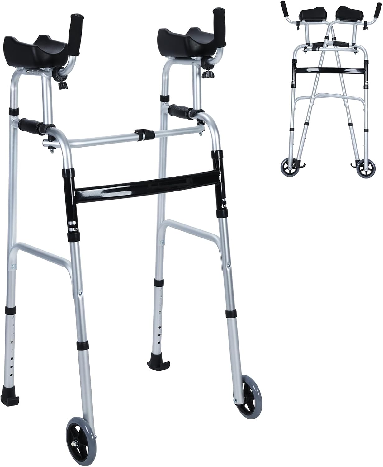 Amazon.com - Washranp 2 in 1 Folding Walker & Removable Armrests ...