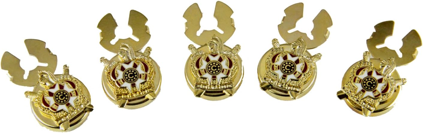 Amazon.com: 4031783 Order of DeMolay Shield Button Covers Shrine Cuff ...
