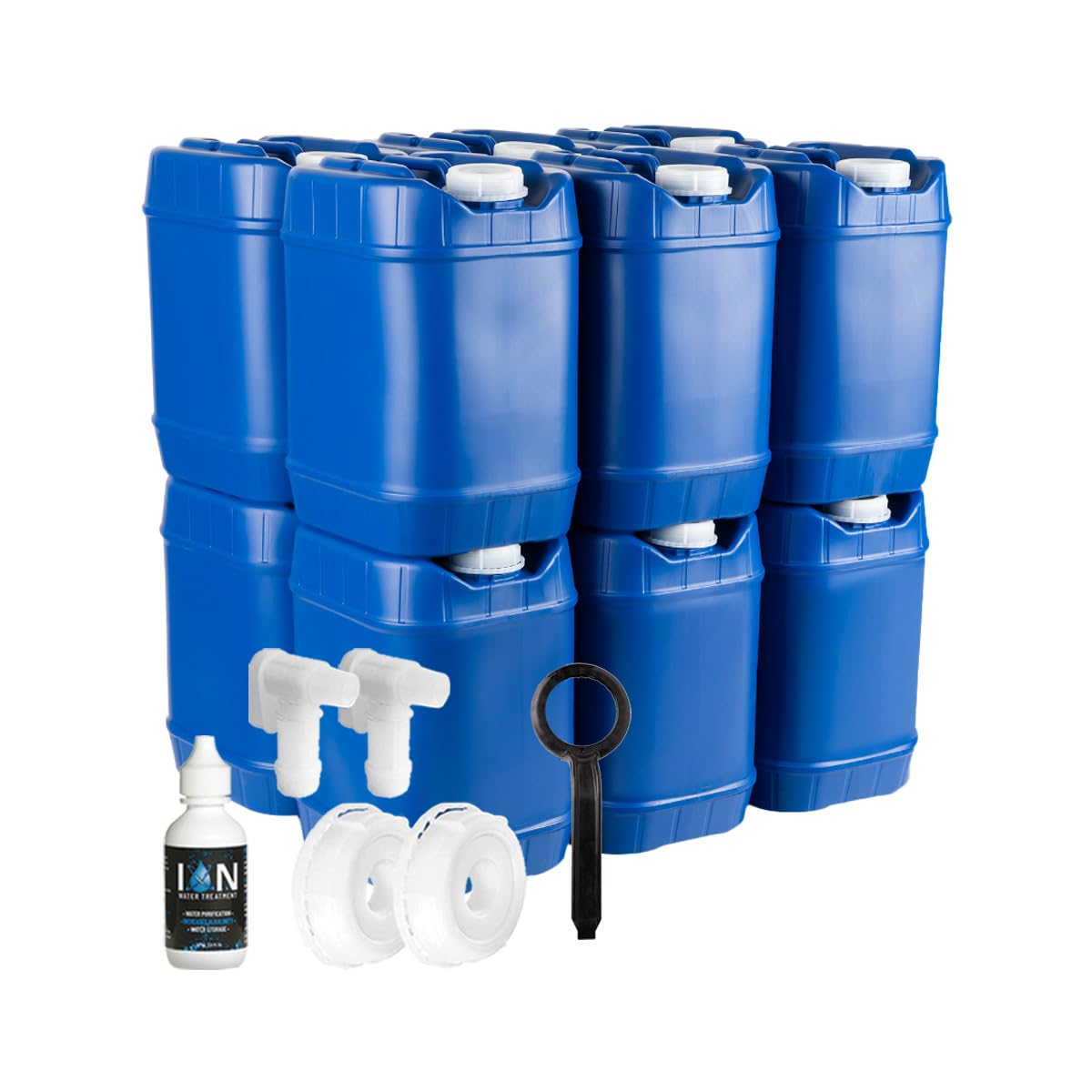 Amazon.com : Saratoga Farms 5-Gallon Stackable Water Storage Containers ...
