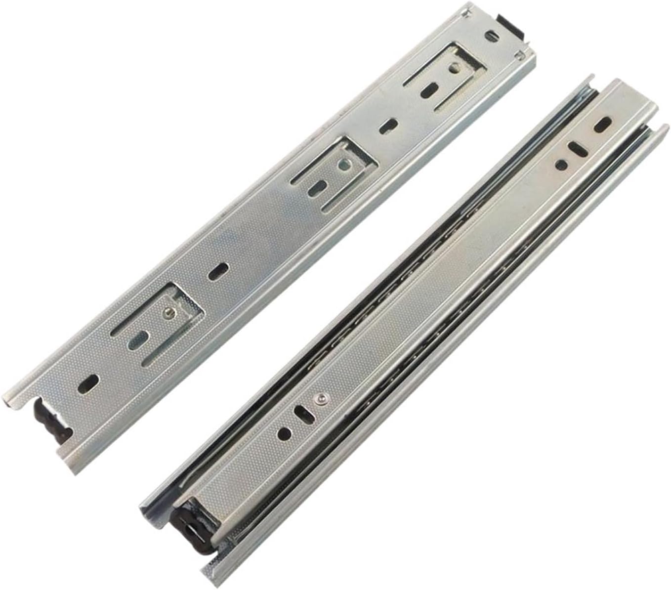 2pcs 10inch Length Drawer Slides Rail 40mm Width Cold-Rolled Steel Fold ...