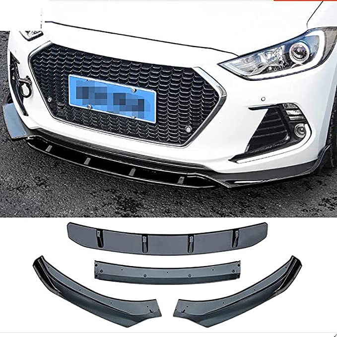 Buy buhb Front Bumper Spoiler Splitter for Hyundai Elantra 2016 2017 ...