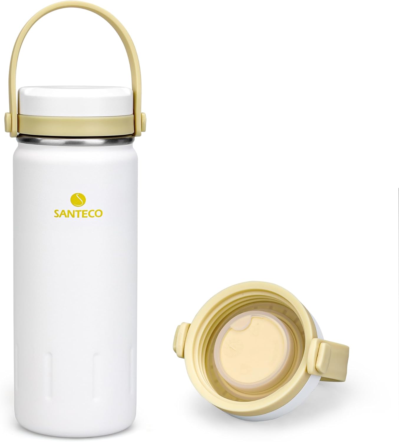 Amazon.com: SANTECO 13oz Wide Mouth Vacuum Insulated with Handle ...