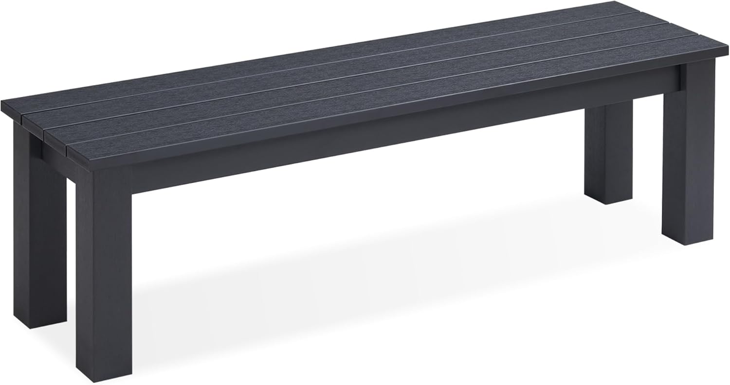 Amazon.com: EFURDEN Outdoor Bench, 3-Person Outdoor Dining Bench ...