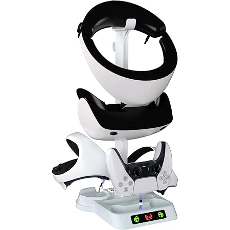 Amazon.com: PSVR2 Controller Charging Dock with LED Light， VR Stand ...