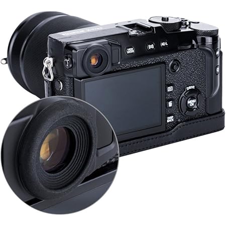 JJC Soft Silicone Eyecup Eyepiece for Fujifilm X-H1, X-T1, X-T2, X-T3, GFX 50S Replaces Fujifilm ...