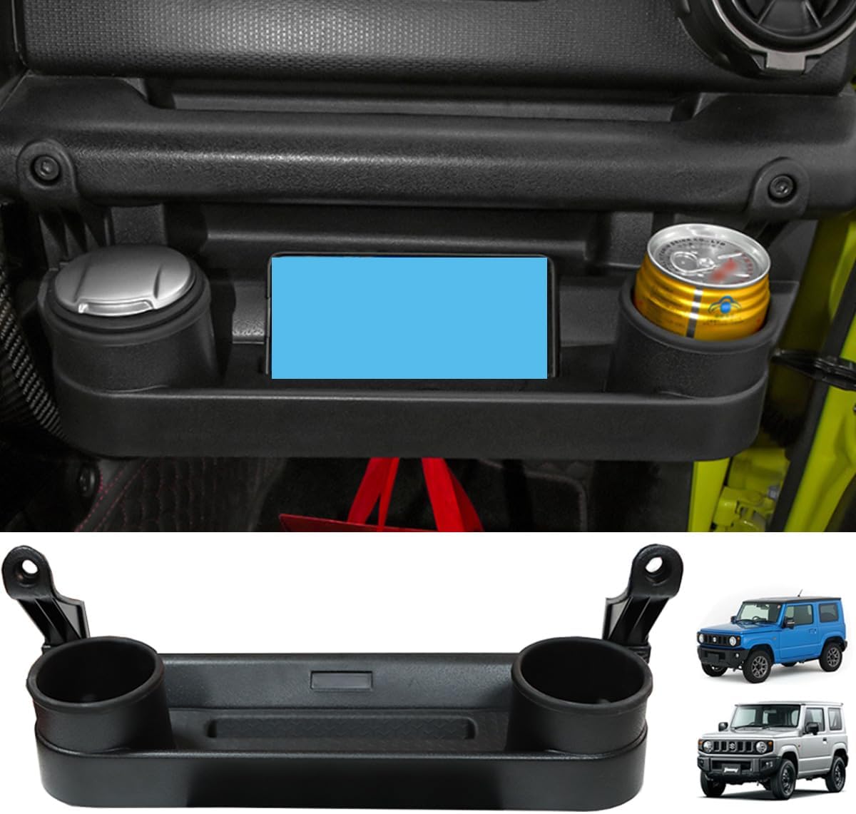 Amazon | Temiry 新型ジムニー 助手席収納ボックス JB64W JB74W 専用収納ドリンクホルダー ジムニードリンクカップホルダー カジムニーシエラ用 アクセサリー 多機能 ...