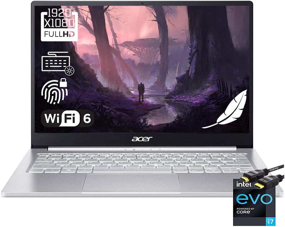 Amazon.com: acer Swift 3 Intel Evo Thin & Ultralight Laptop, 14” FHD ...