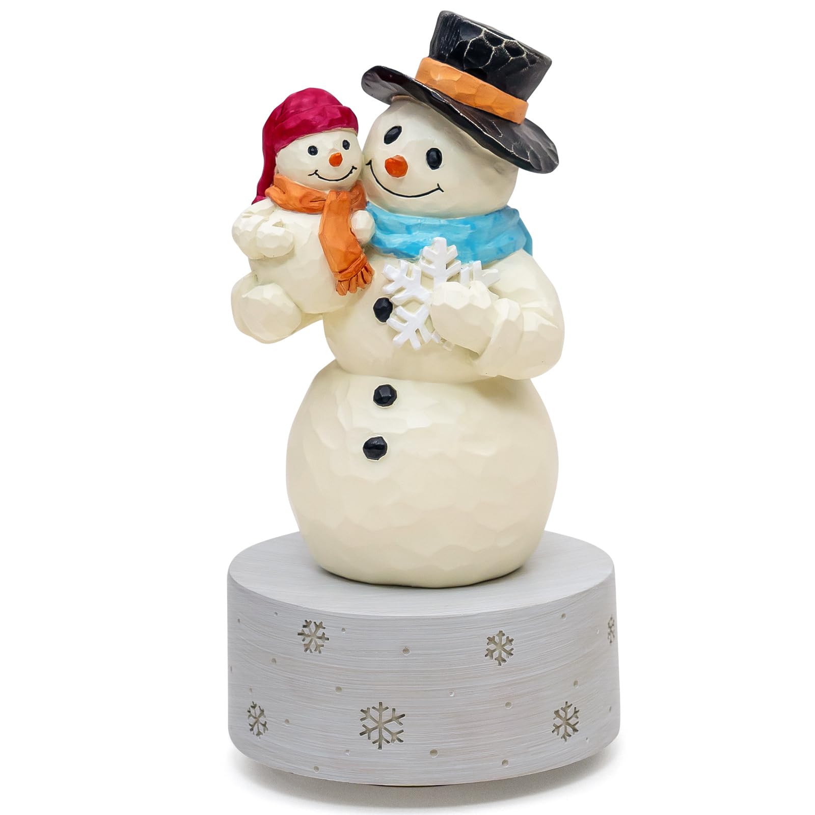 Amazon.com: Snowman Music Box Figruine, Sculpted Hand-Painted Wind Up ...
