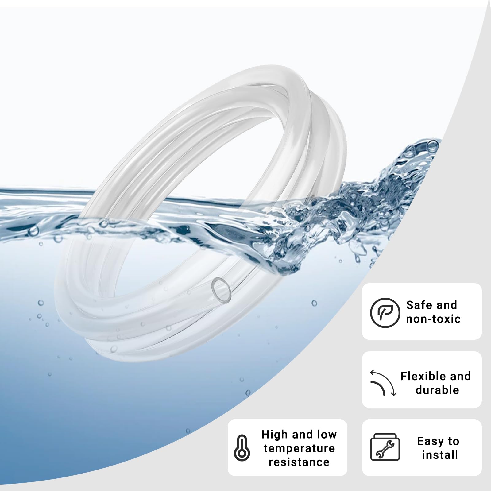 Snapklik.com : 10ft Air Conditioner Drain Hose, AC Drain Hose Connector ...