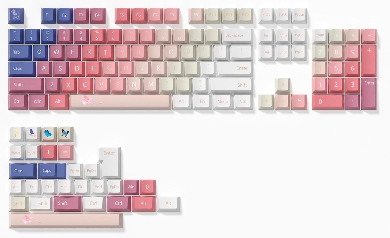 Amazon.com: dagaladoo PBT keycaps, Cherry Profile Keyboard Keycaps 75 ...